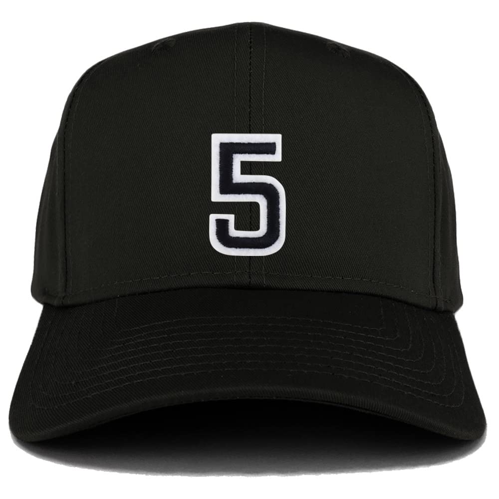 Trendy Apparel Shop Number 5 Patch Structured Baseball Cap